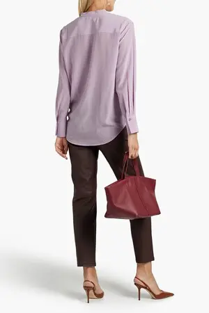Equipment Leonee Silk Crepe De Chine Shirt - Lavender
