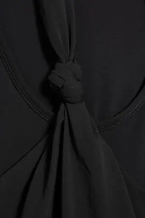 Helmut Lang Knotted Stretch-cotton Jersey Top