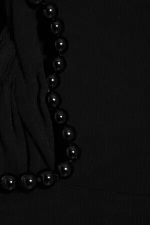 Helmut Lang Embellished Twisted Jersey Top