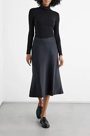 Iris & Ink Hazel Lyocell-blend Turtleneck Top