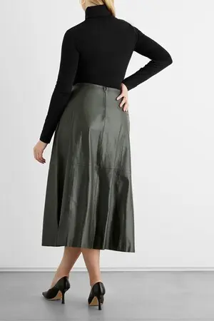 Iris & Ink Hazel Lyocell-blend Turtleneck Top