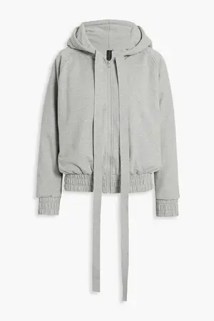 Norma Kamali Padded Cottonblend Jersey Hooded Bomber Jacket