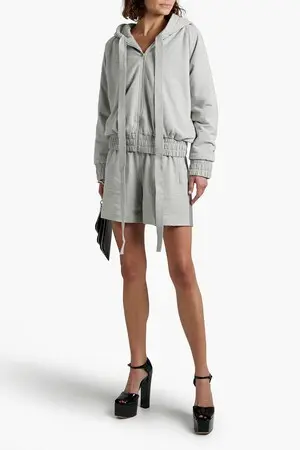 Norma Kamali Padded Cottonblend Jersey Hooded Bomber Jacket