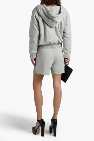 Norma Kamali Padded Cottonblend Jersey Hooded Bomber Jacket