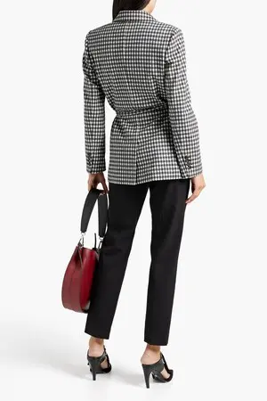 Brunello Cucinelli Gingham Wool And Cotton-blend Double-breasted Blazer