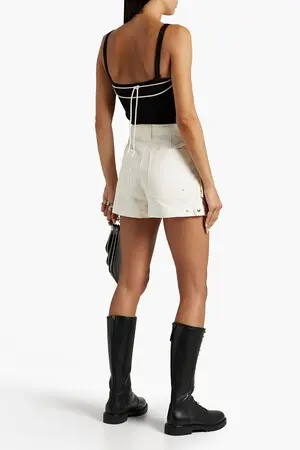 Helmut Lang Snapdetailed Cottontwill Shorts
