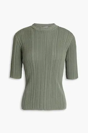 Vince Ribbed Cotton Top