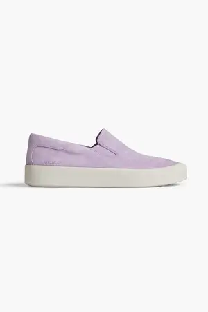 Vince Ginelle Suede Slip-on Sneakers Purple Us 8