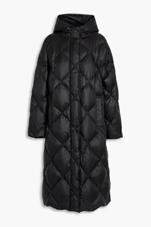 STAND STUDIO Farrah Quilted Shell Hooded Coat