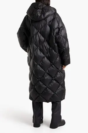 STAND STUDIO Farrah Quilted Shell Hooded Coat
