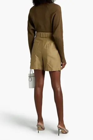 Good American Ribbed-knit Bodysuit - Army Green