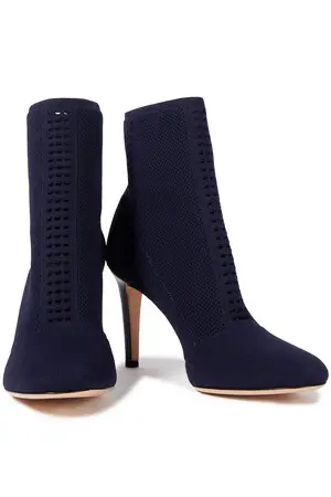GIANVITO ROSSI Stretchmesh Ankle Boots