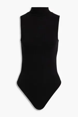 Good American Ribbed Jersey Bodysuit - Black