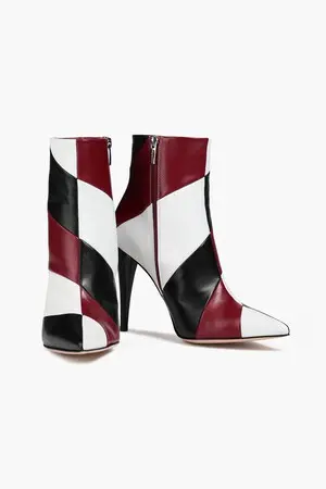 GIANVITO ROSSI Hadley Colorblock Leather Ankle Boots