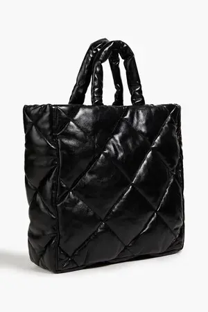 STAND STUDIO Assante Diamond Quilted Faux Leather Tote