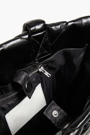 STAND STUDIO Assante Diamond Quilted Faux Leather Tote