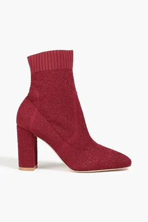 GIANVITO ROSSI Isa Boucléknit Sock Boots