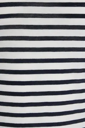 Rag & Bone Gaia Striped Organic Cottonjersey Turtleneck Top
