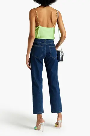 Cami Nyc Draped Stretchsilk Satin Camisole