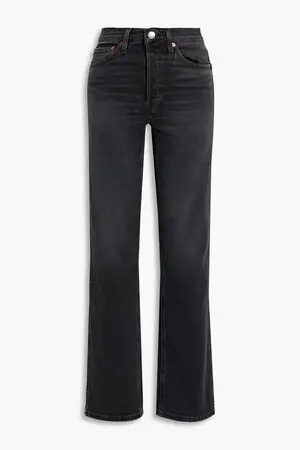 RE/DONE 90s Highrise Straightleg Jeans - Charcoal