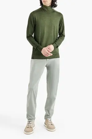 Peserico Mélange Wool Turtleneck Sweater