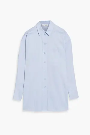 Oscar De La Renta Oversized Cotton Twill Shirt