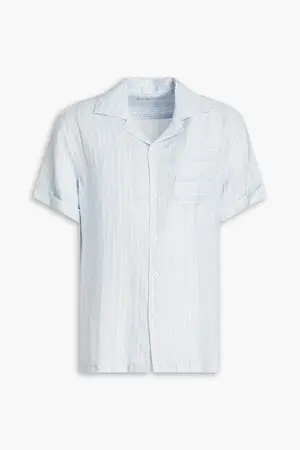 Frescobol Carioca Thomas Striped Linen Shirt