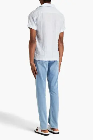 Frescobol Carioca Thomas Striped Linen Shirt