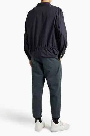 AMBUSH Embroidered Ruched Cottonpoplin Shirt
