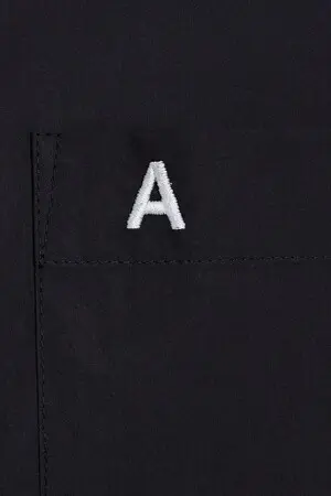 AMBUSH Embroidered Ruched Cottonpoplin Shirt