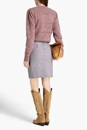 MARANT ETOILE Ines Houndstooth Mini Skirt