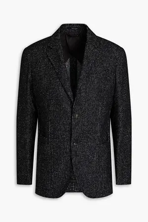 Zegna Bouclé Blazer - Black