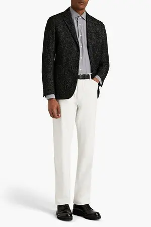 Zegna Bouclé Blazer - Black