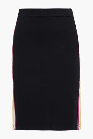 MARANT ETOILE Marant Étoile Striped Jersey Skirt - Black