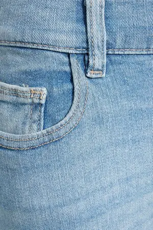 DL1961 Florence Cropped Mid-rise Skinny Jeans - Light Denim