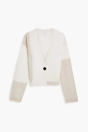 Naadam Two-tone Cashmere Cardigan