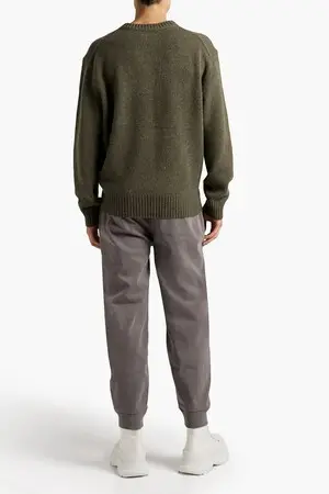 FRAME Mélange Cashmere Sweater - Army Green