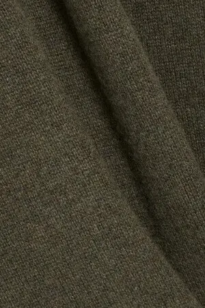 FRAME Mélange Cashmere Sweater - Army Green