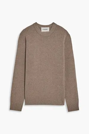FRAME Mélange Cashmere Sweater - Taupe