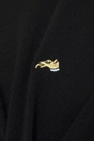 Bella Freud Metallic Striped Cashmereblend Turtleneck Sweater