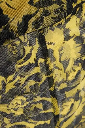 GANNI Floralprint Recycled Mesh Leggings
