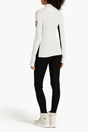 WE NORWEGIANS Voss Striped Merino Woolblend Piqué Base Layer