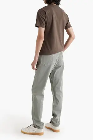 FRAME Embroidered Cotton Jersey Tshirt