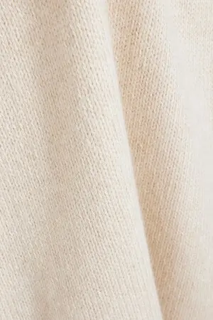 Naadam Poplinpaneled Woolblend Mini Dress