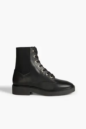 STUART WEITZMAN Henley Leather Combat Boots