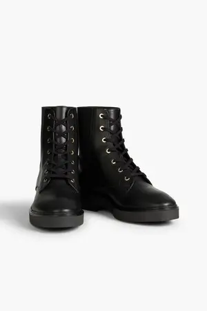 STUART WEITZMAN Henley Leather Combat Boots