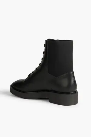 STUART WEITZMAN Henley Leather Combat Boots