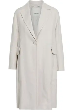 Max Mara Achille Linen-blend Coat