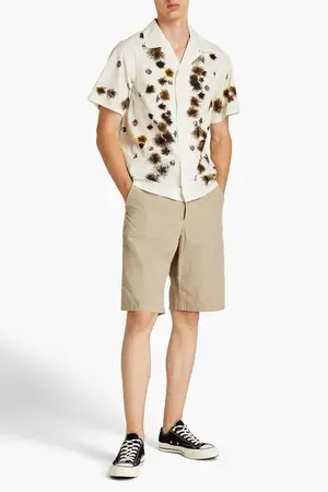 Kenzo Cotton Shorts - Beige