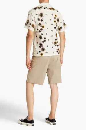 Kenzo Cotton Shorts - Beige